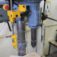 Large Drill Press Chuck Guard w/ Interlock Switch