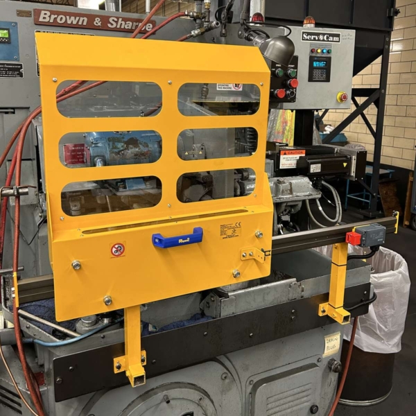 Cylindrical Grinder Safety Guard with Sliding Doors