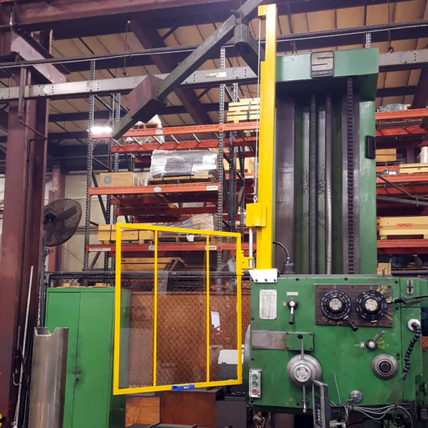 Horizontal Boring Mill Safety Guards from Ferndale Safety